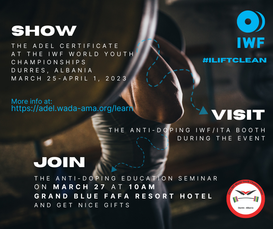 Don’t miss our Anti-Doping Seminar and booth in Durres! – International ...