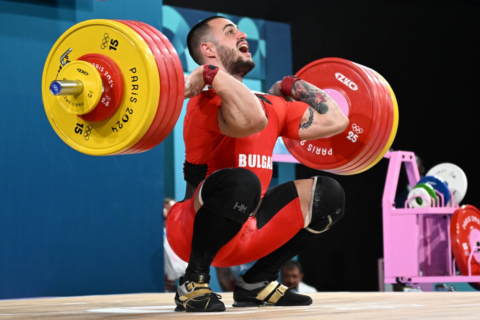 Paris, Men 89kg: Karlos Nasar smashes world records to take gold and become weightlifting’s flag ...