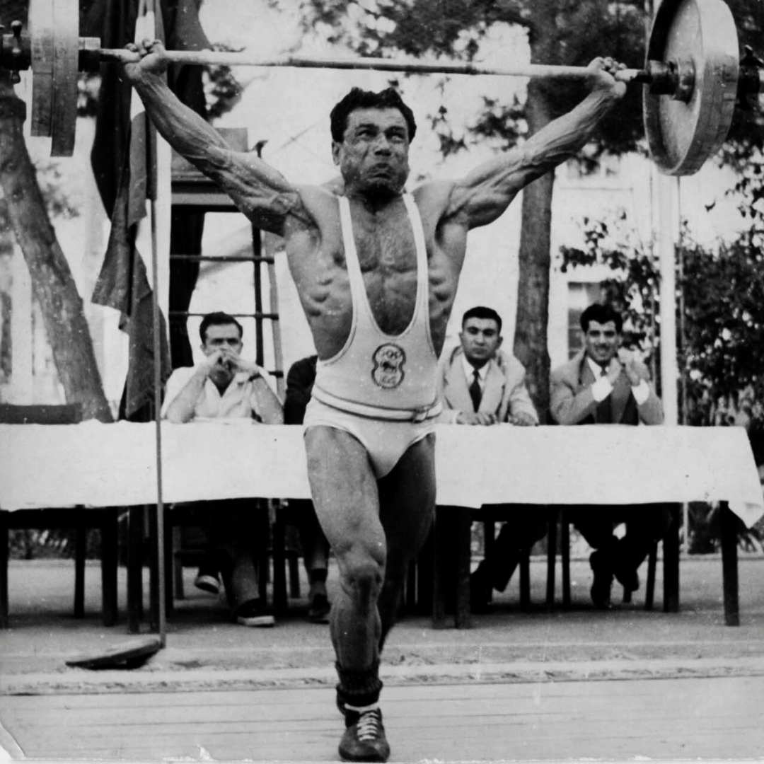 IWF120y/101 – 1956: Mahmoud Namdjou (IRI), one of the best lifters of ...