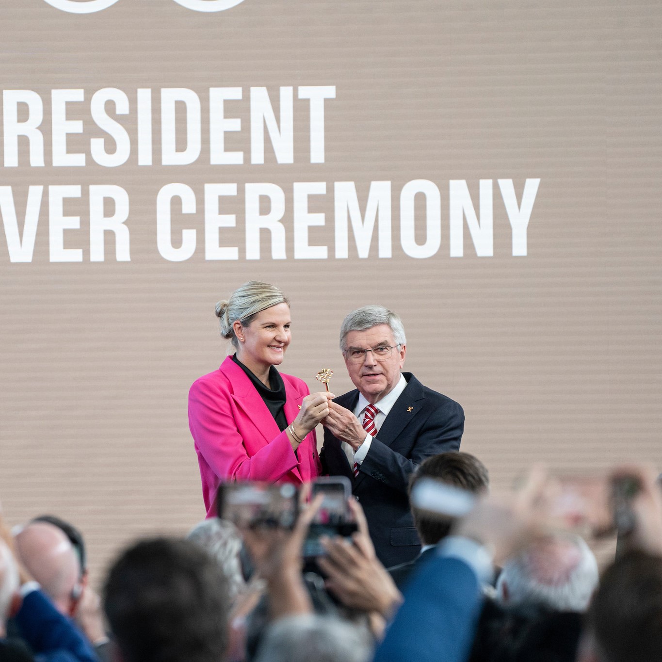 IWF President in Lausanne for the IOC President Handover Ceremony ...