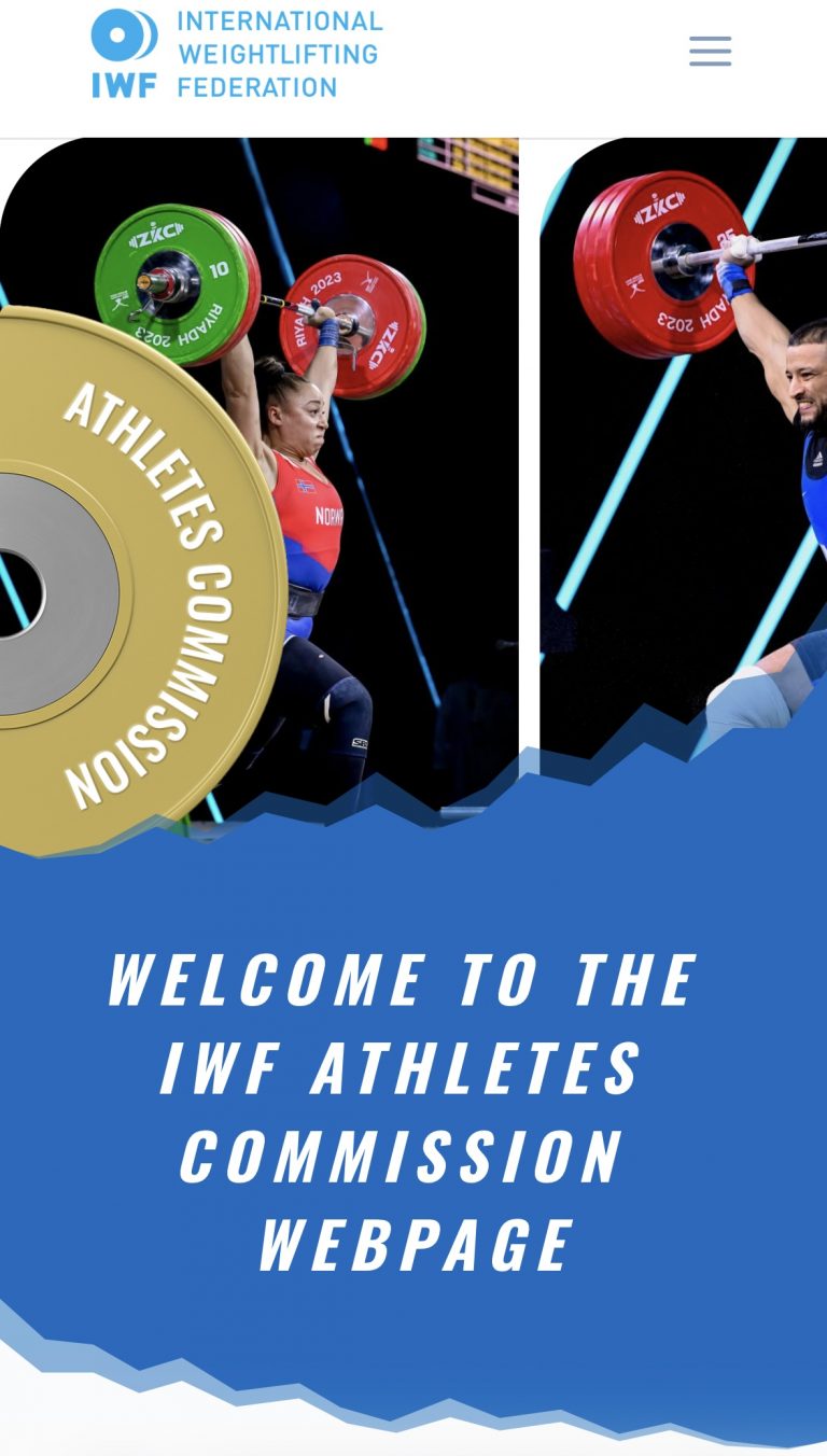 IWF launches dedicated Athletes Commission webpage – International ...